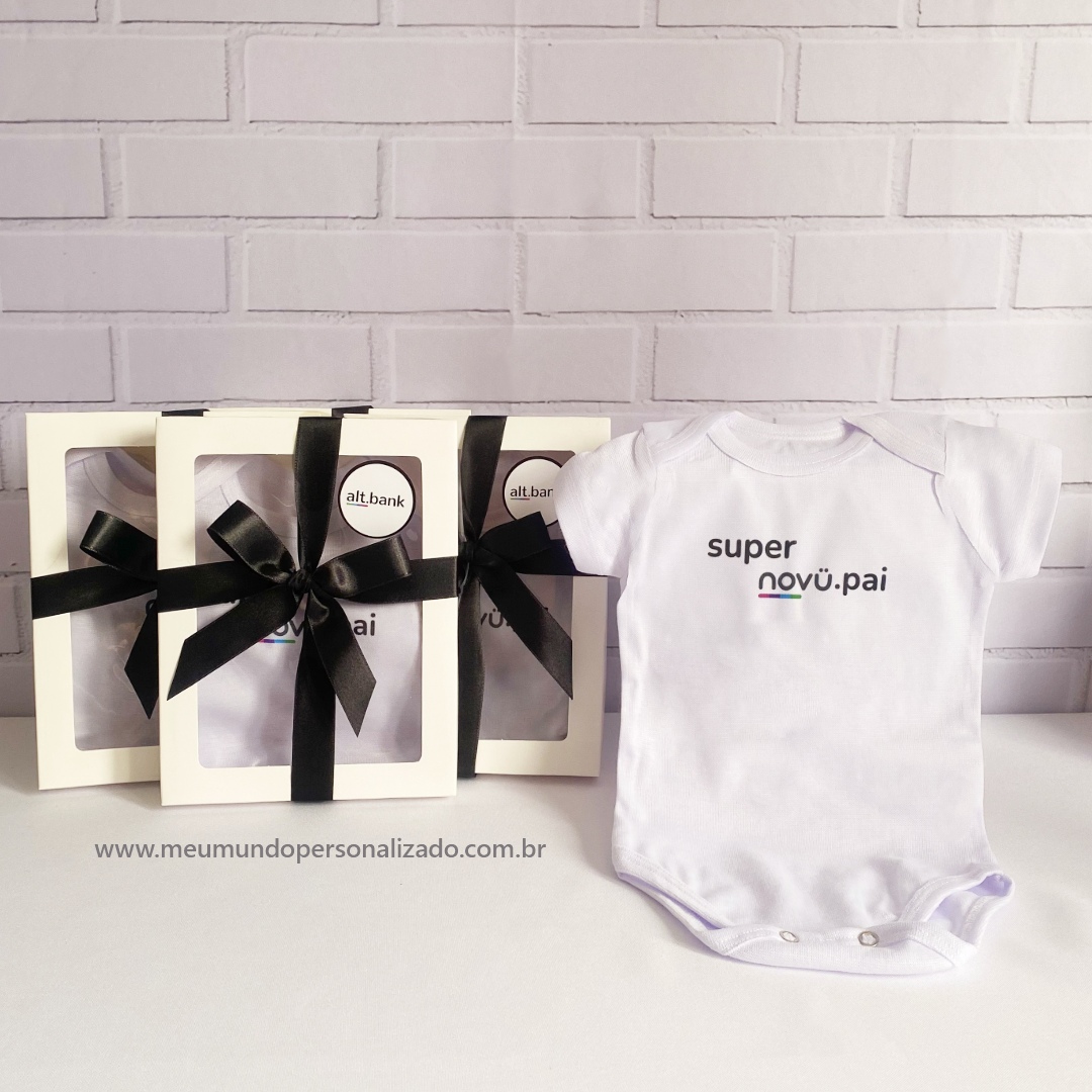 Body Bebê Personalizado com Logo/Arte - Meu Mundo Personalizado